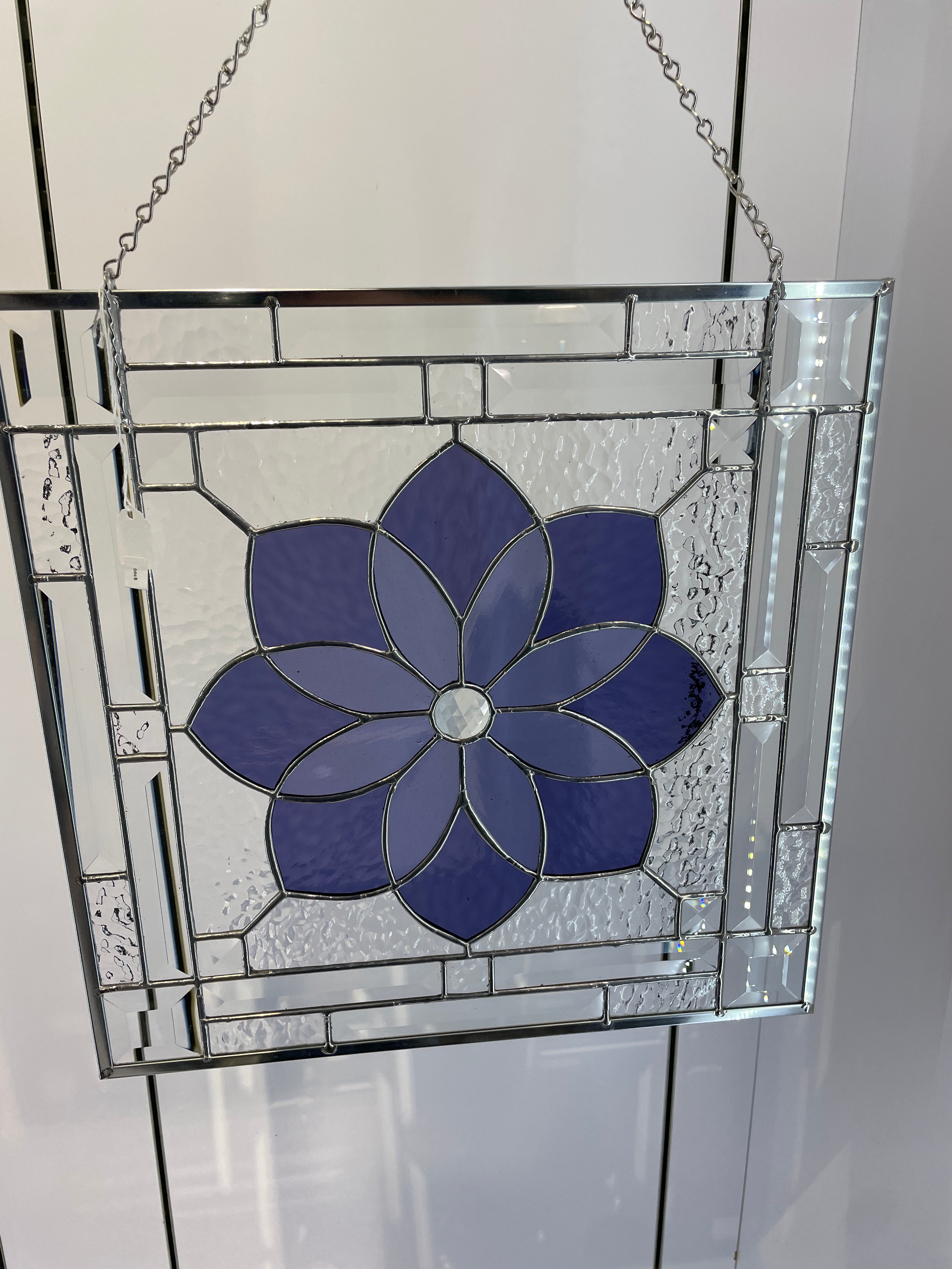 Purple Flower Bevel Panel – Christina's Creations, LLC