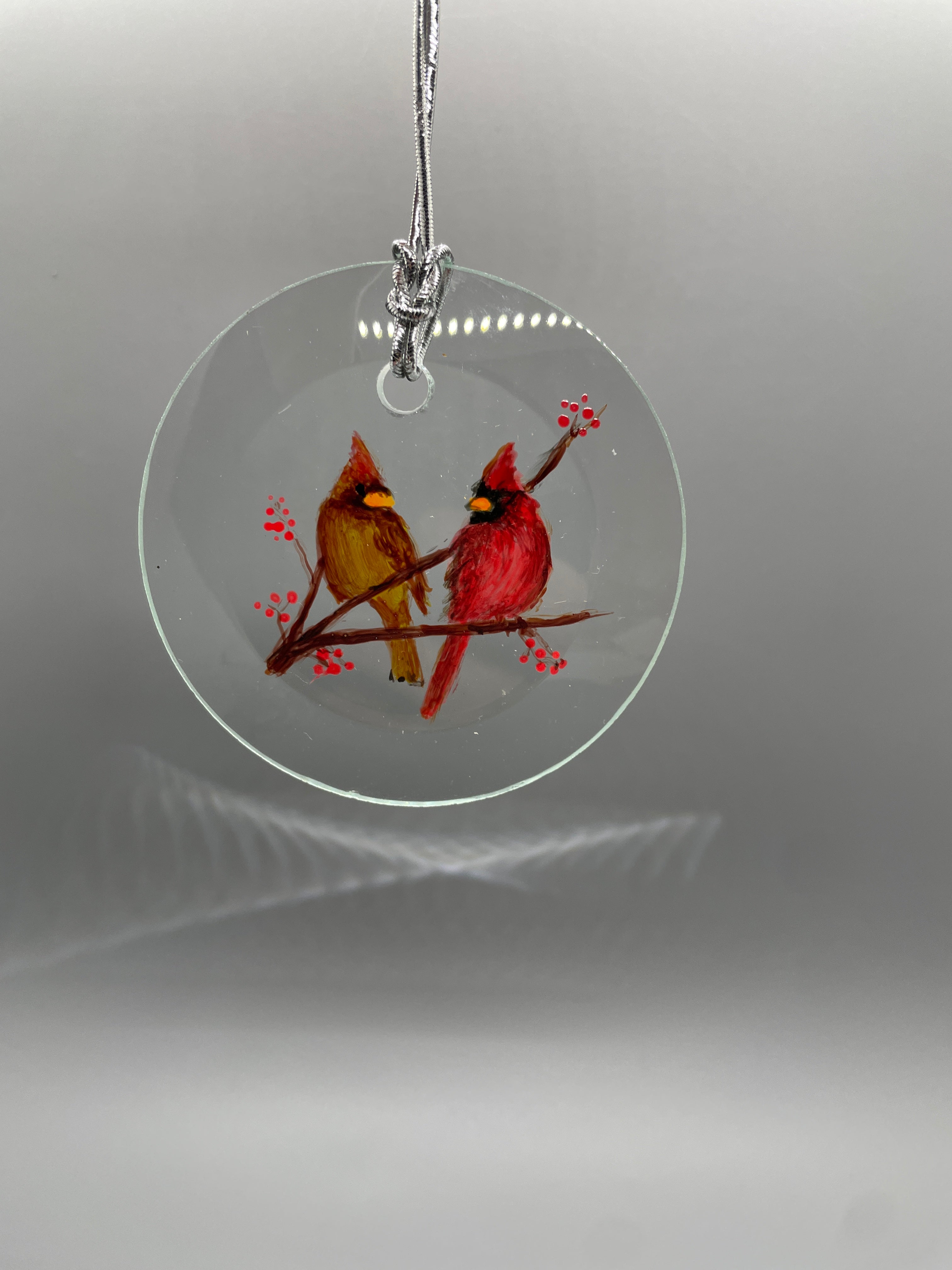 Cardinal Couple Ornament – Christina's Creations, LLC